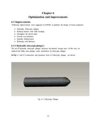 Design and Fabrication of waste compactor System | DOCX