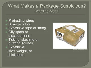 Workplace Security-Suspicious Package Protocol | PPTX