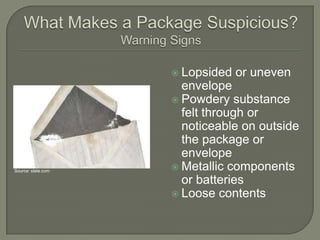 Workplace Security-Suspicious Package Protocol | PPTX