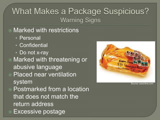 Workplace Security-Suspicious Package Protocol | PPTX