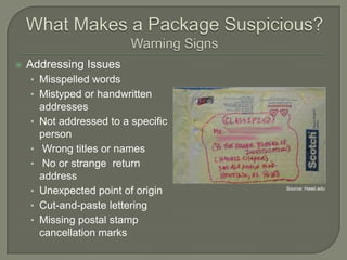 Workplace Security-Suspicious Package Protocol | PPTX
