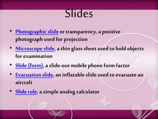 Projected materials | PPTX