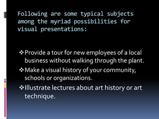 Projected visuals | PPTX