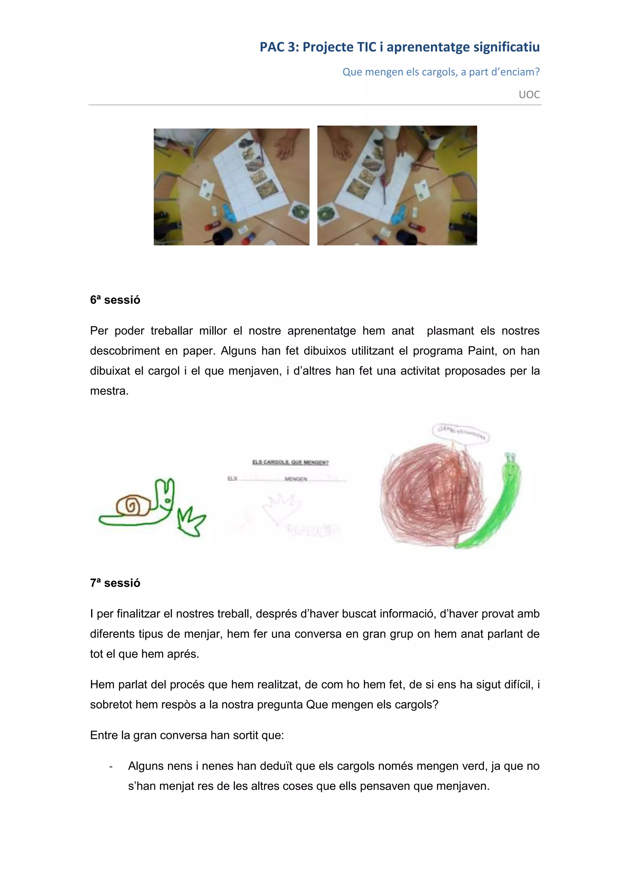 Projecte els cargols | DOCX