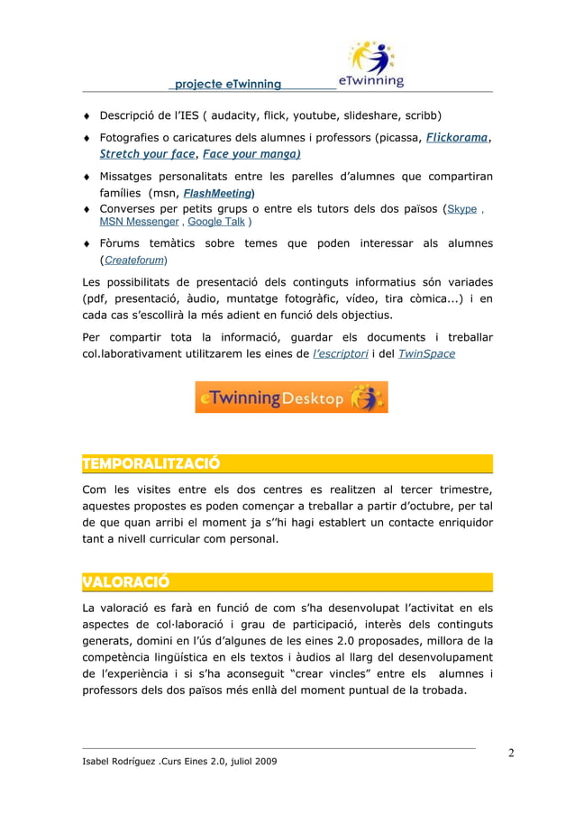 Projecte E Twinning | PDF