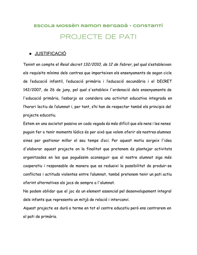 Projecte g | PDF