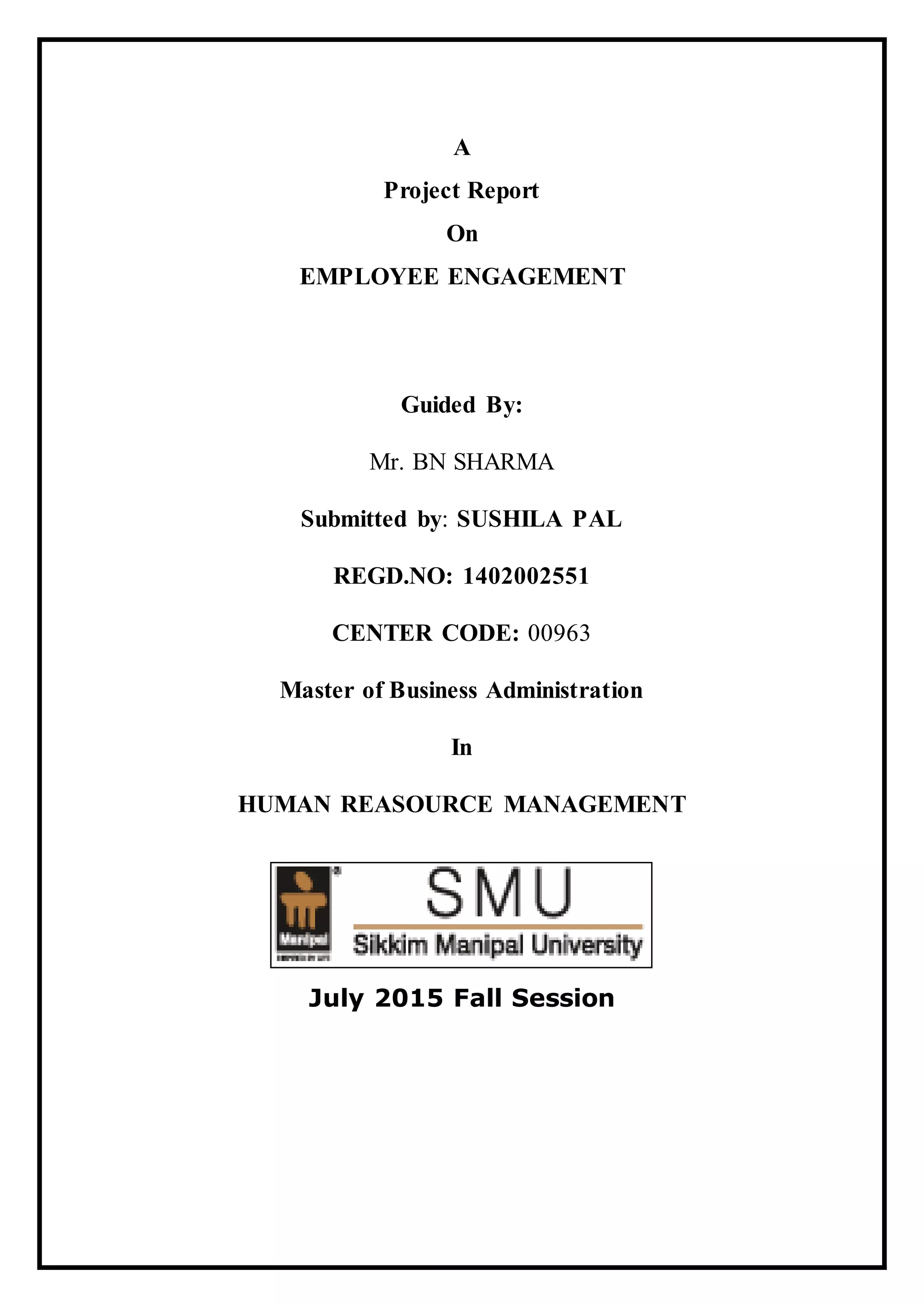 Project (employee engagement) | PDF