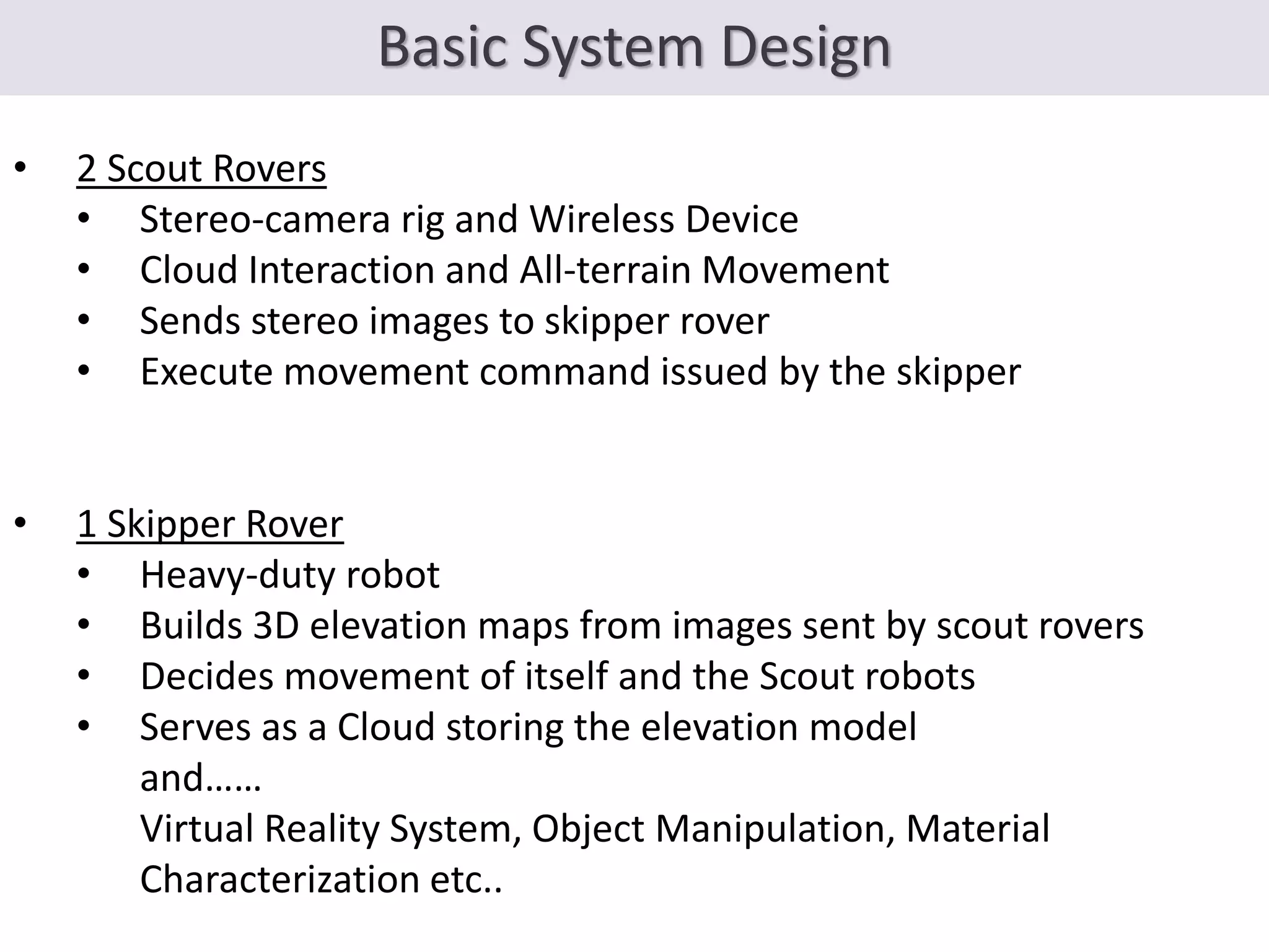 Elevation mapping using stereo vision enabled heterogeneous multi-agent ...