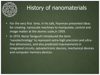 Nano Technology and it's Applications | PPTX