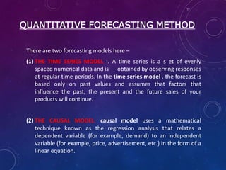 Demand Forecasting and Market planning | PPTX