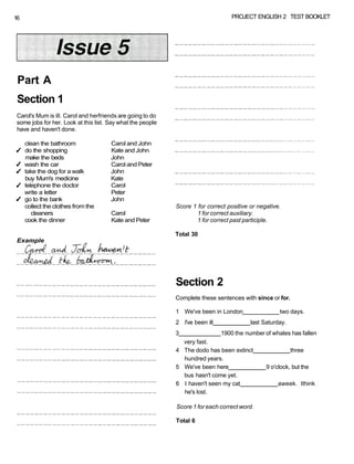 Project english _2_test_book | PDF