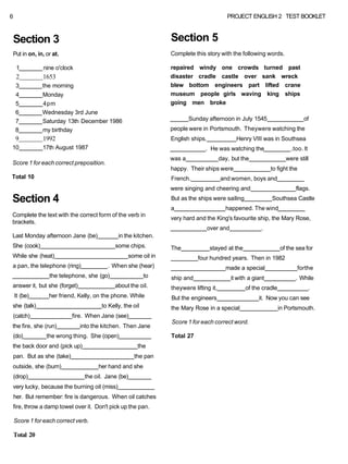 Project english _2_test_book | PDF