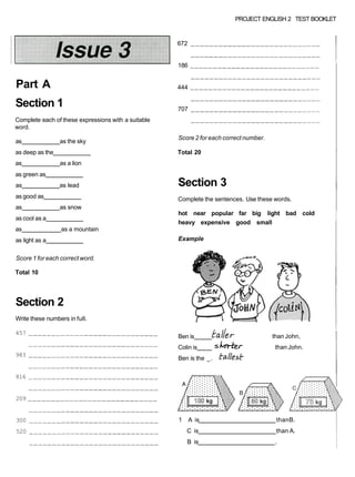 Project english _2_test_book | PDF