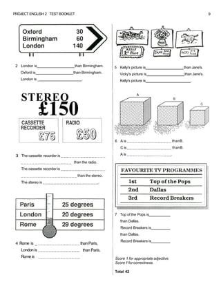 Project english _2_test_book | PDF