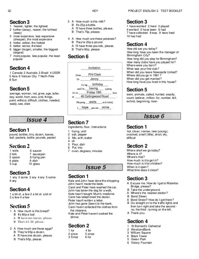 Project english _2_test_book