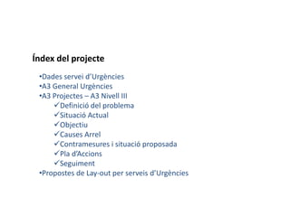 Projecte nivell 3 urgències | PPTX