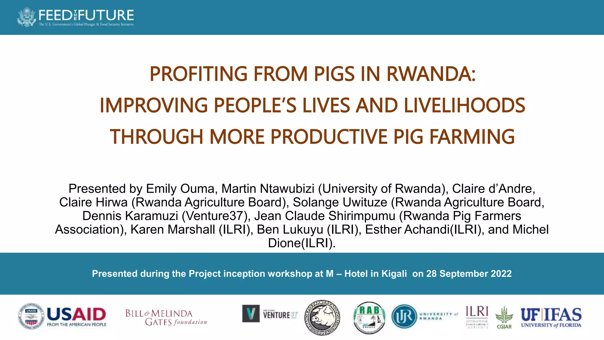 Profiting from pigs in Rwanda: Improving people’s lives and livelihoods through more productive ...