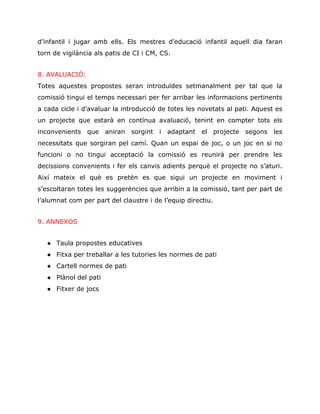 Projecte pati d | PDF