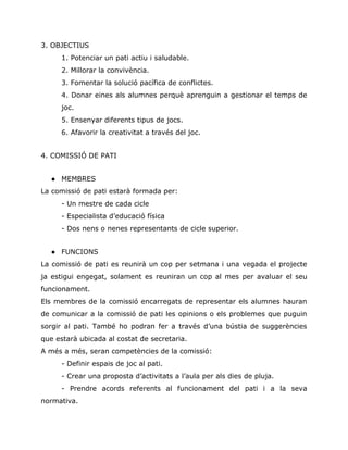 Projecte pati d | PDF