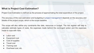 Project Estimation Project Estimation Project Estimation | PPTX ...