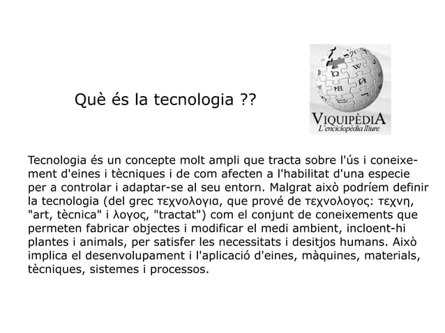 Projecte TecnolòGic | ODP