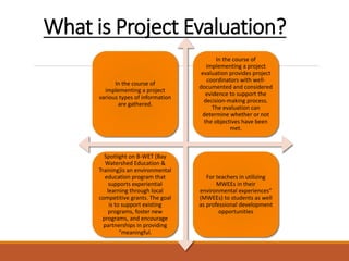 Part III. Project evaluation | PPT