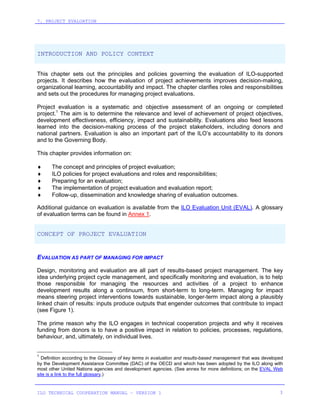 Project evaluation | PDF