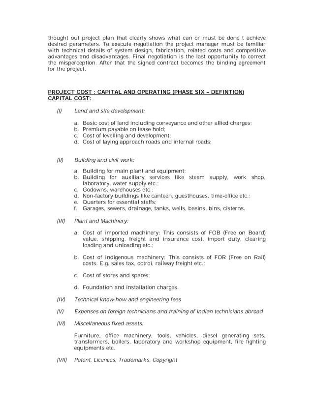 Project evaluation and implementation notes and questions | PDF Project evaluation and implementation notes and questions | PDF