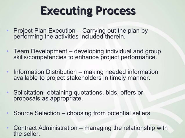Project Execution And Project Management Gt Iv Batch 2pptx