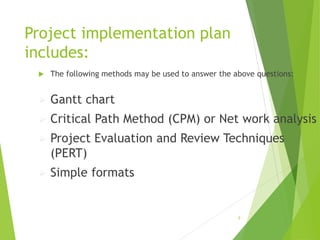Project execution and implementation | PPTX