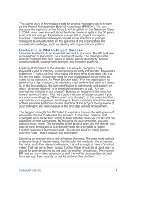 White Paper on Why Projects Fail | PDF