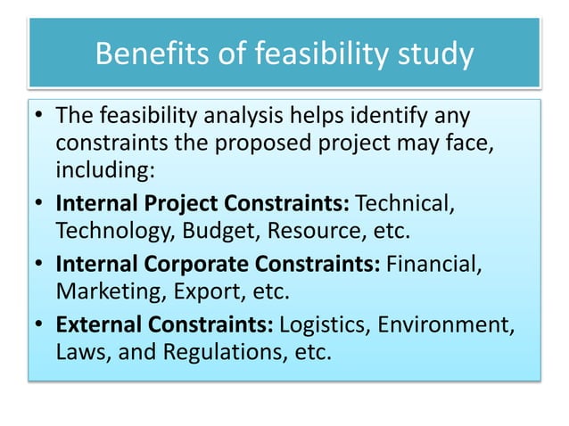 Project Feasibility.pptx | Business | Business and Finance