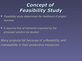 Project Feasibility [DECEMBER 2006] | PPT