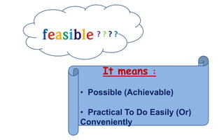 Project feasibility study report | PPTX