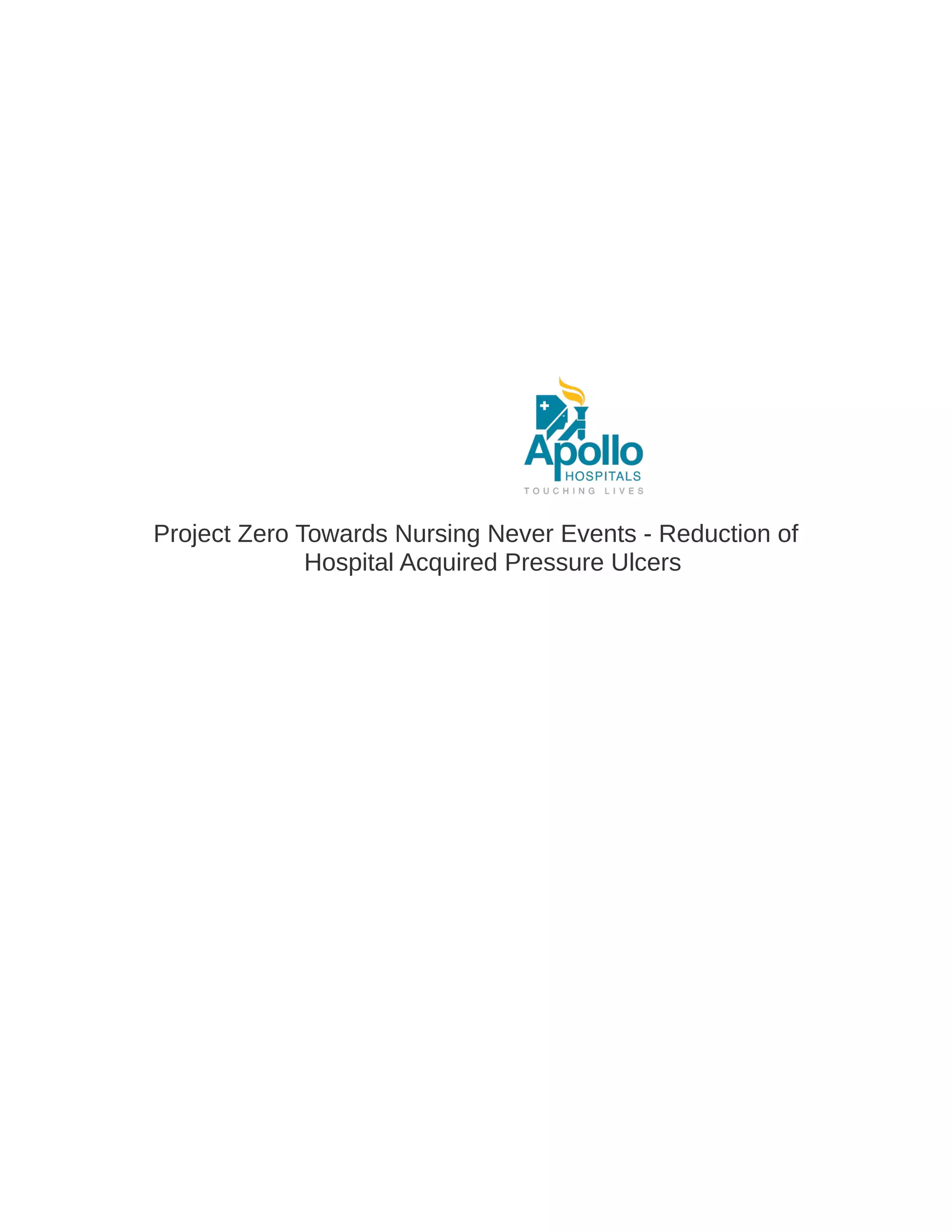 Project Zero Towards Nursing Never Events - Reduction of Hospital ...