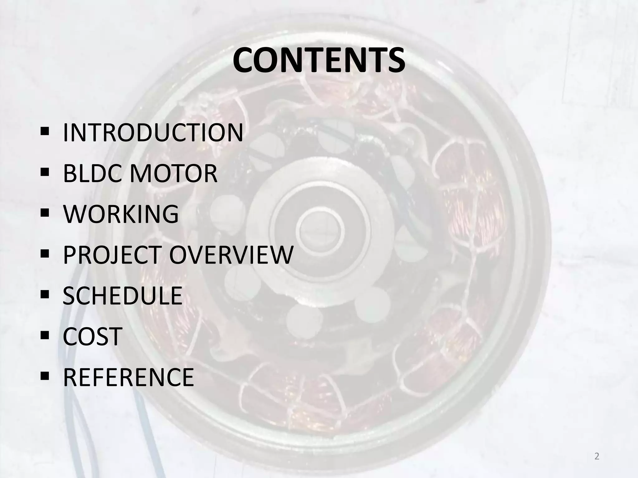 Three phase BLDC motor | PPTX