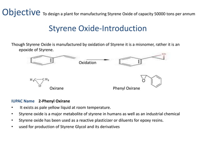 Styrene Oxide : A Brief Reiew | PPTX