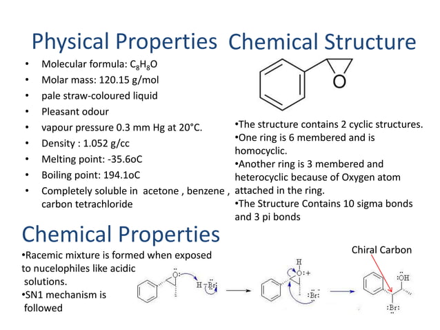 Styrene Oxide : A Brief Reiew | PPTX