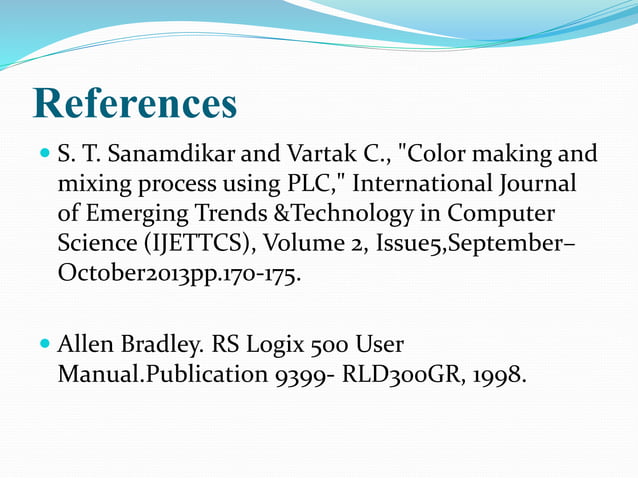 PLC Based Paint Mixing Machine | PPTX | Technology & Computing