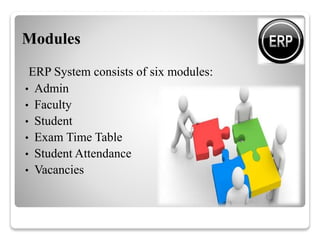 The ERP System - for an Institution | PPTX