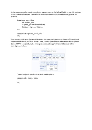 Predicting aircraft landing distances using linear regression | DOCX ...
