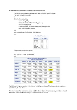 Predicting aircraft landing distances using linear regression | DOCX ...