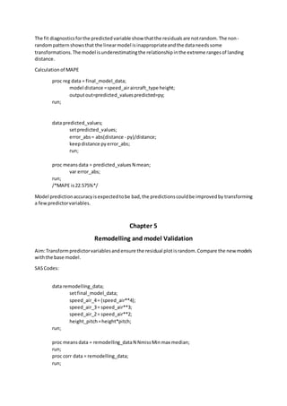 Predicting aircraft landing distances using linear regression | DOCX ...