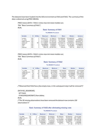 Predicting aircraft landing distances using linear regression | DOCX | Aviation Industry ...