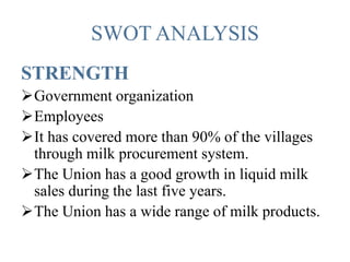 AAVIN - Dharmapuri co operative milk production unit - A BRIEF ANALYSIS ...
