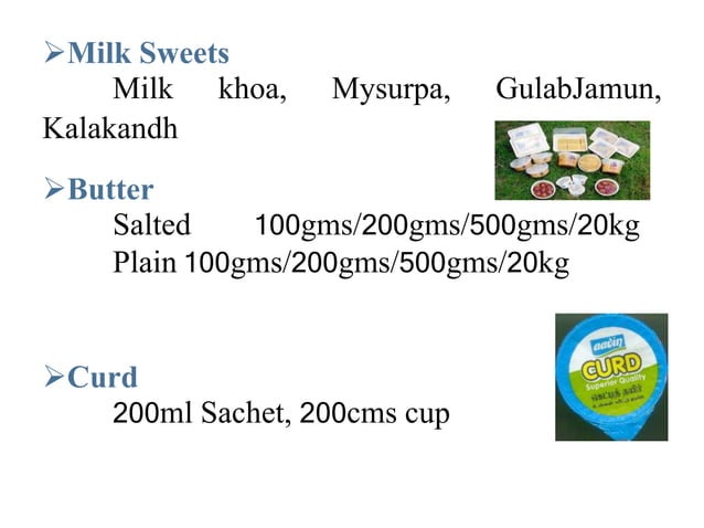 AAVIN - Dharmapuri co operative milk production unit - A BRIEF ANALYSIS ...
