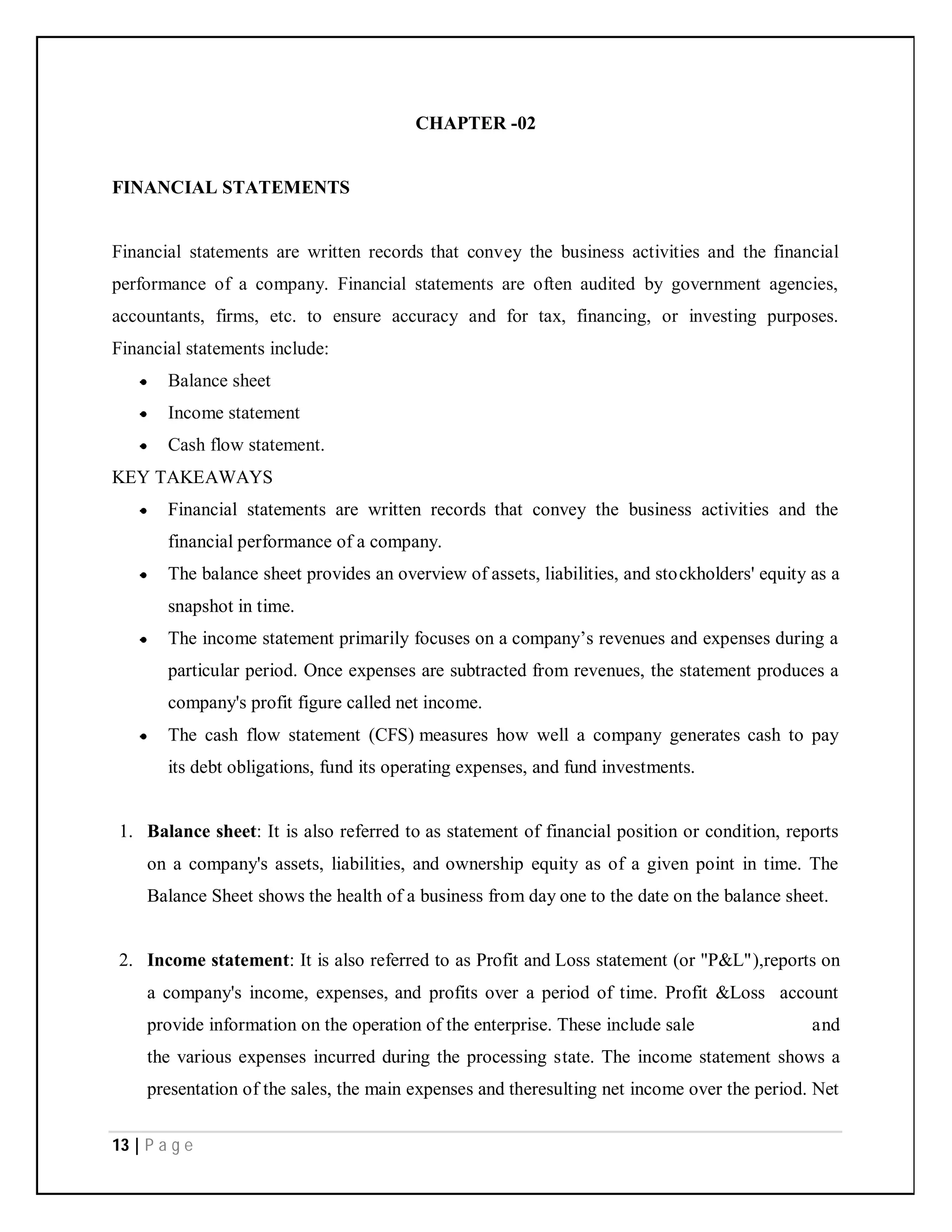 A FINANCIAL STATEMENT ANALYSIS AND INTERPRETATION | PDF