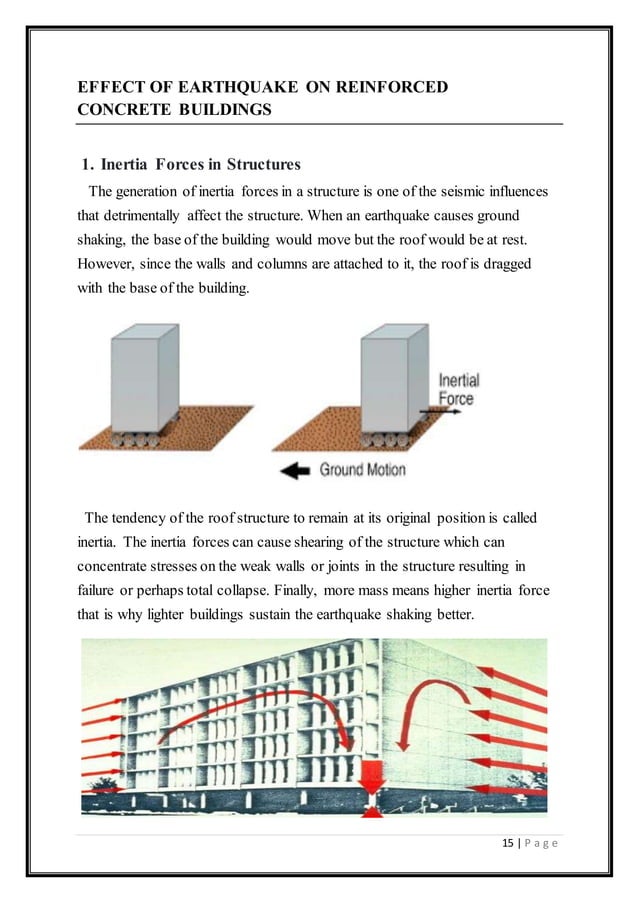 project report on earth quake resisting building | DOCX | Civil ...
