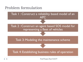 Reliability Analysis of a Fleet of Transportation Vehicles | PDF