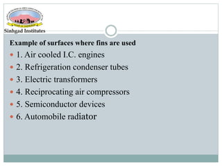 analysis of fins subjected to forced convection. | PPT